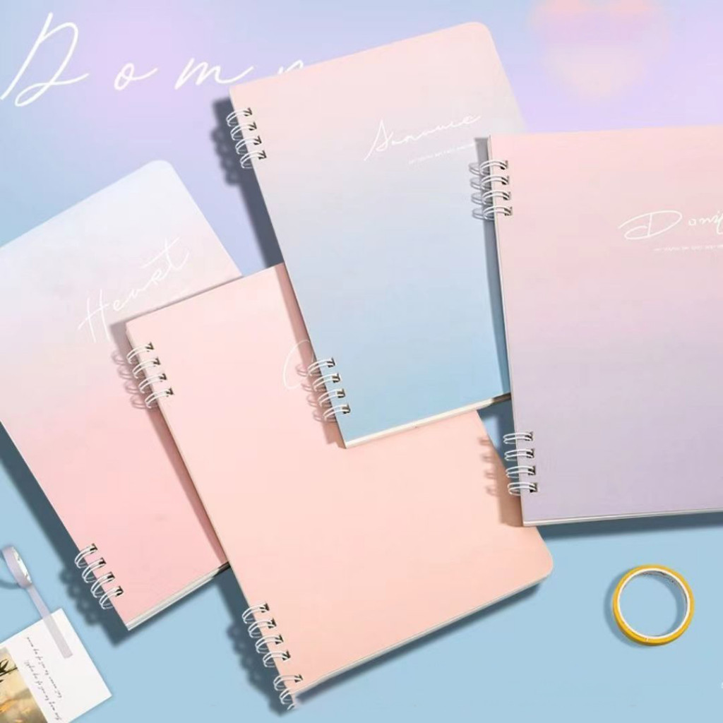 60sheets A5 Simple coil notebook Salt office notepad Student notebook ...