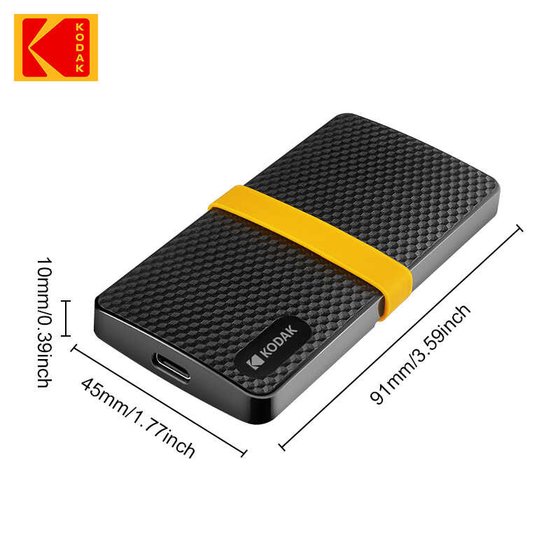 Kodak Original USB3.1 Type-c Portable SSD External MIN Solid State ...