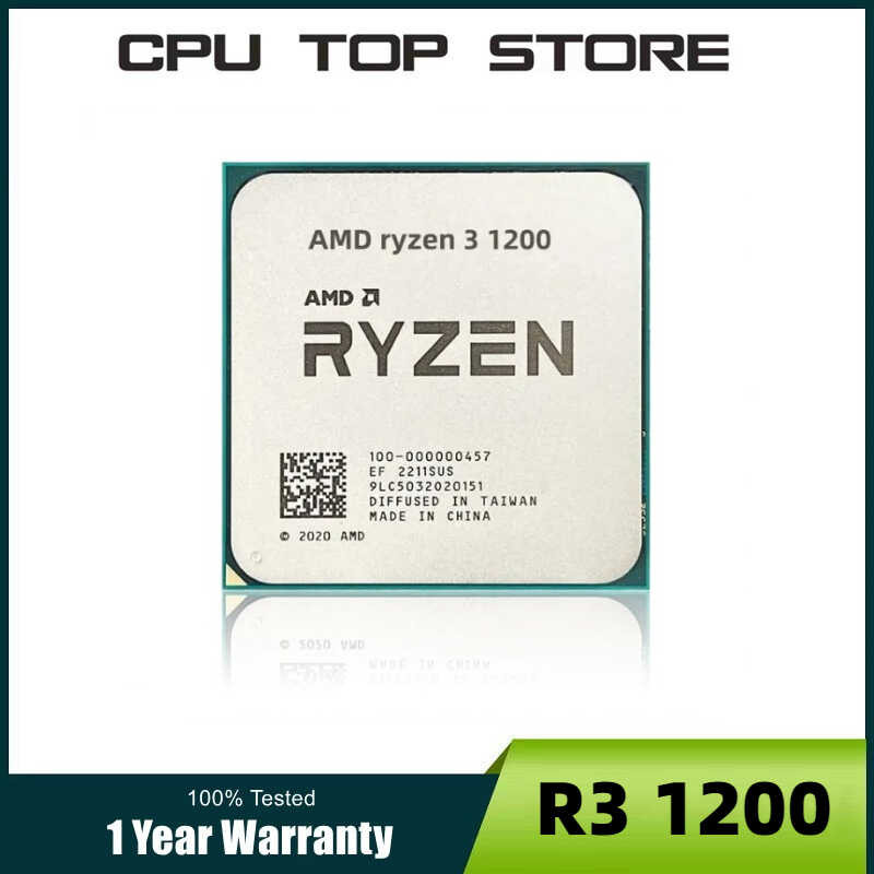 Ryzen AMD 3 R3 1200 3.1GHz 4-Core 4-Thread CPU Processor LGA AM4 R ...