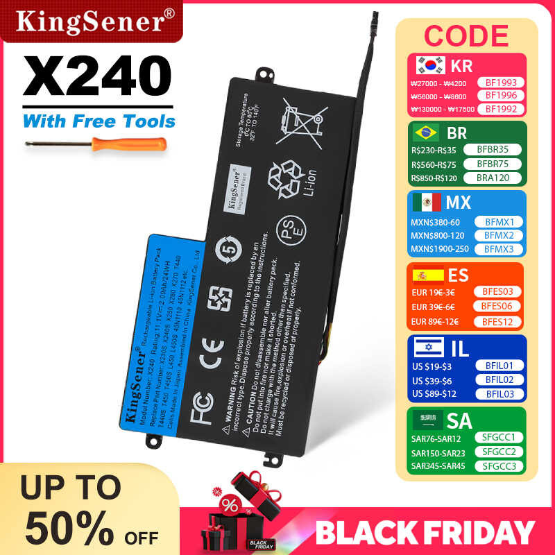 Kingsener 3 Internal Battery Para Sa Lenovo Thinkpad T440 T440s T450 ...