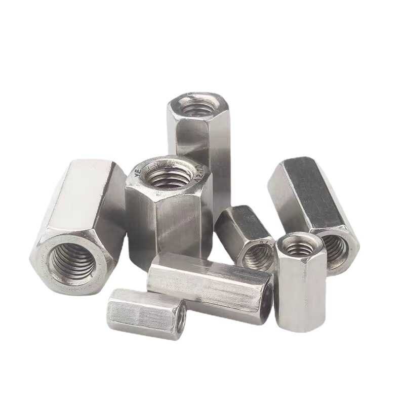 304/316 Stainless Steel Hexagonal Extension Nut M6/M8/M10/M12 Extension ...
