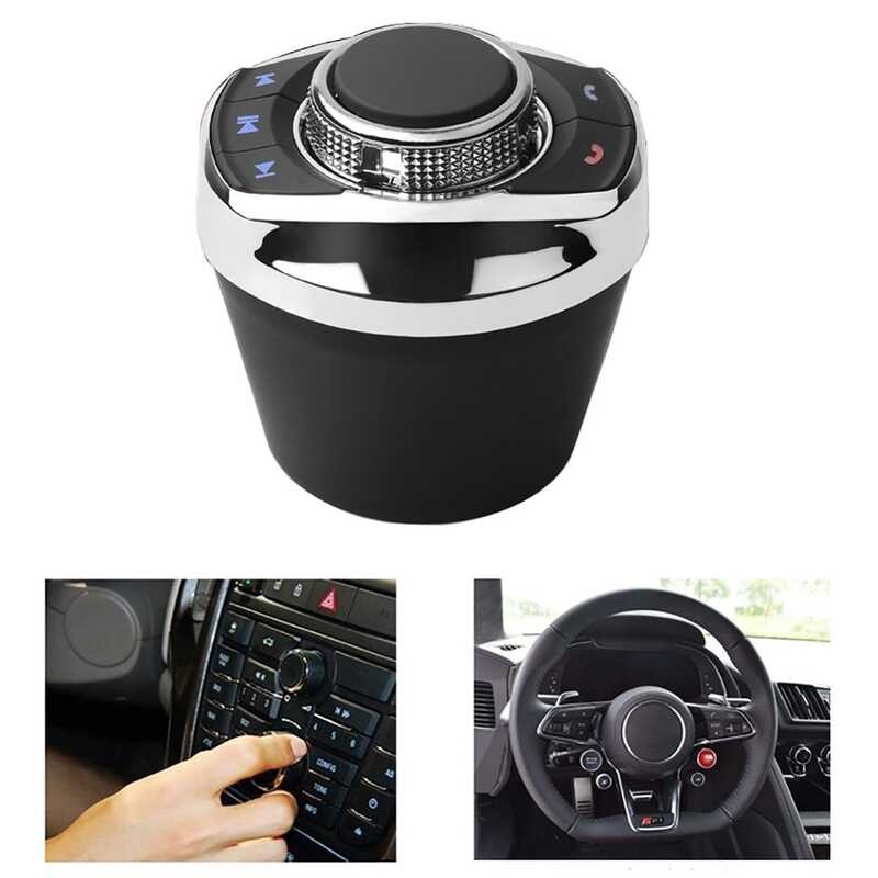 Style Cup Universal Wireless Steering Wheel Control 8 Keys LED Lights ...