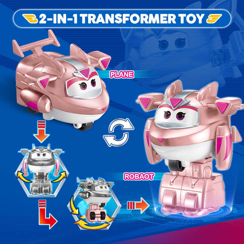 Wings Er Mini Transform Robot To Plane In 3 Steps 2 Inches Deformation ...