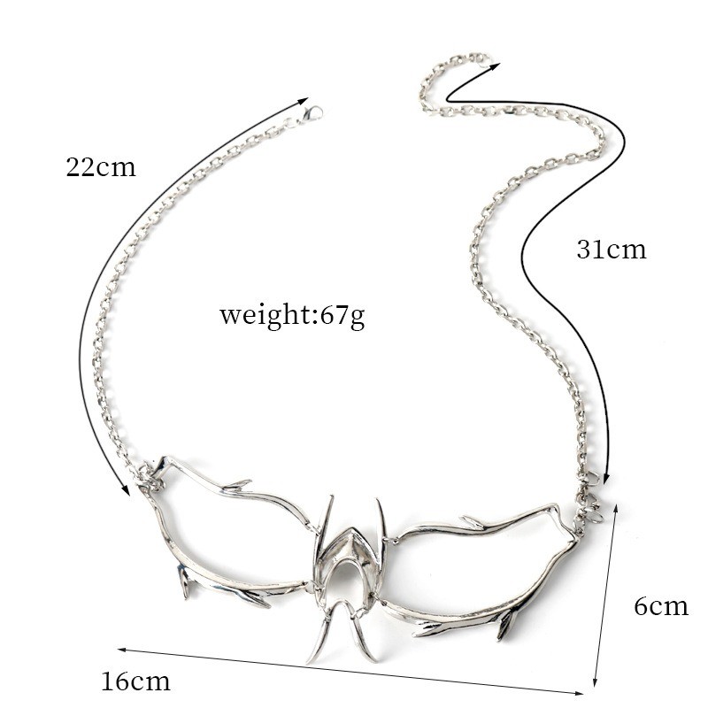 Halloween Cosplay Punk Gothic Nose Mechanical Mask Chin Eyes Ring Metal ...