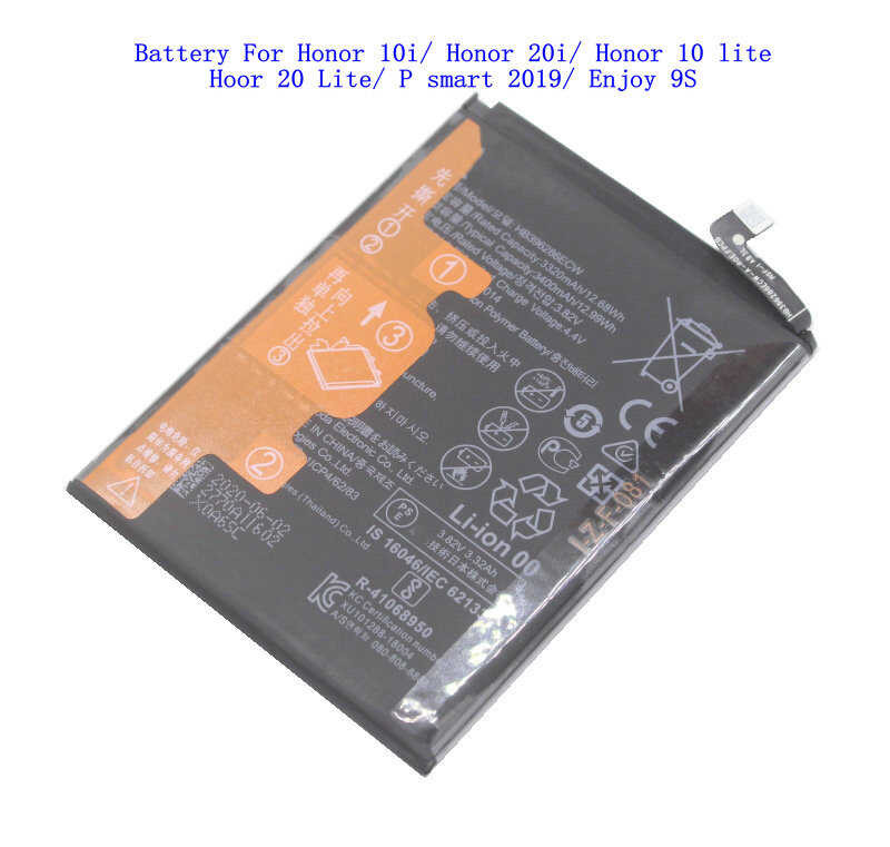 3400Mah 4 28 1X Hb396286ecw Battery For Huawei 10 20 Lite 10I P Smart ...
