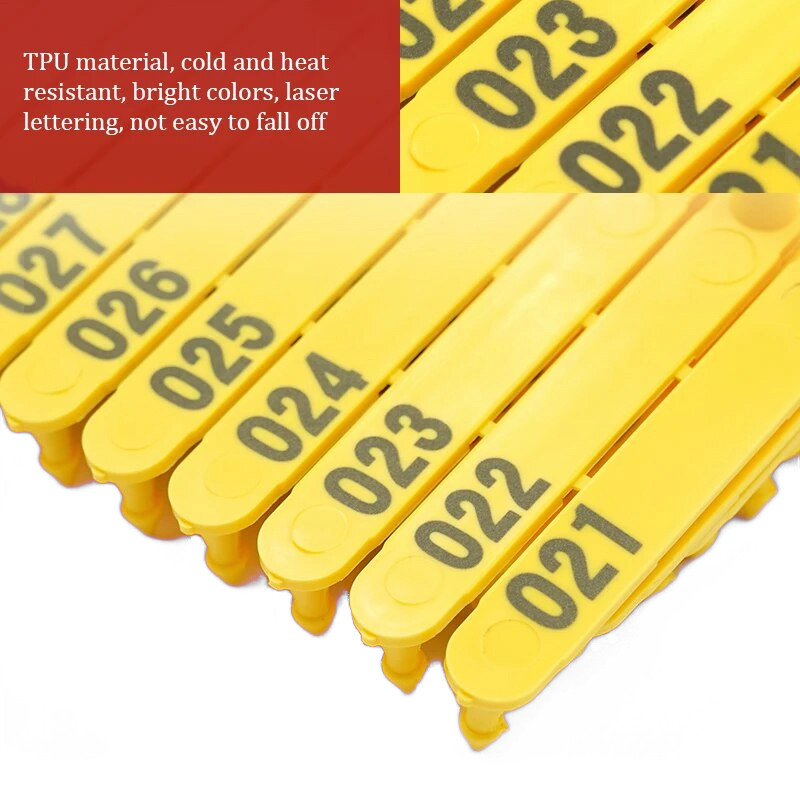 20Pcs Sheep Goat Ear Tag Set Numbered Livestock Mark Label Plastic Tag ...