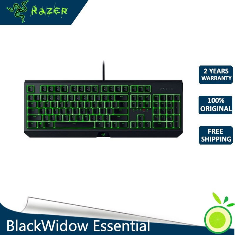 Razer BlackWidow Essential Gaming Backlit Green Axis Eating Chicken CF ...