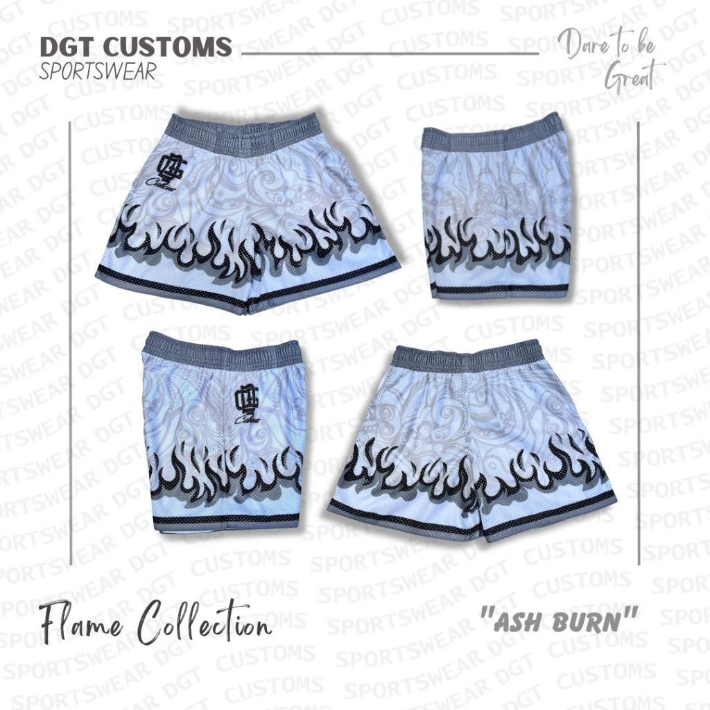 DGT Flame Collection Mesh Short UNISEX HIGHWAIST ABOVE THE KNEE FULL ...