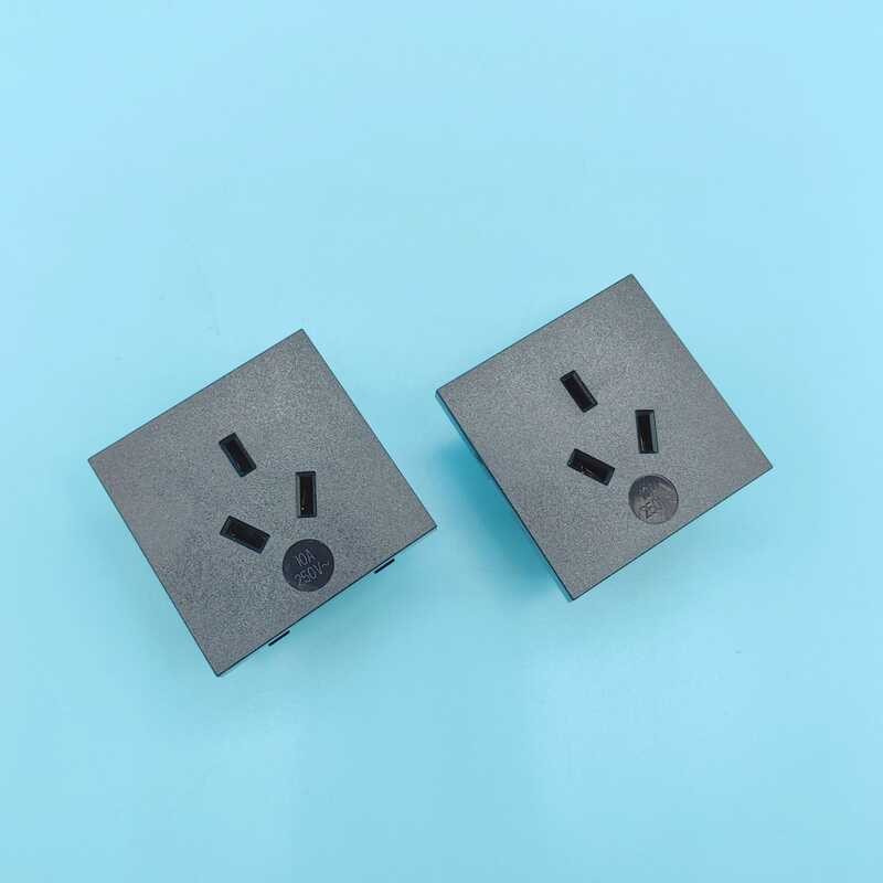 BS-A01 Australian standard 10A 250V square three hole power socket ...