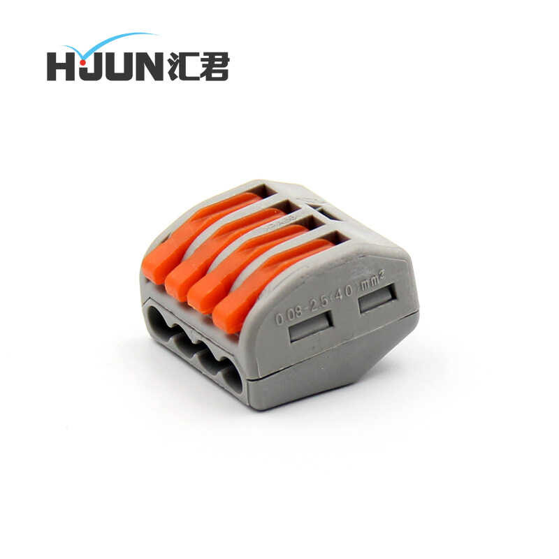 Wire connector 4-hole quick connect terminal 4AP soft and hard wire ...