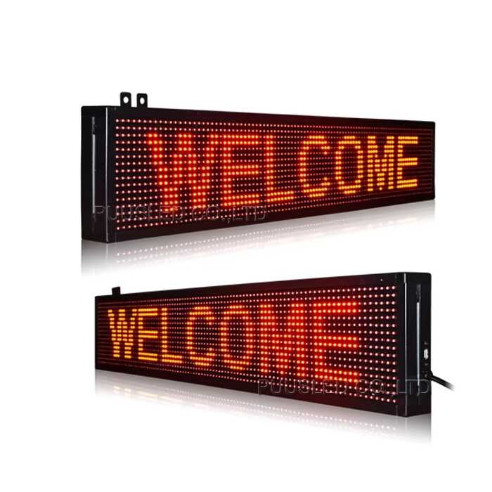 Semi Running Text P10 Outdoor Led Display Programmable Scrolg Message ...