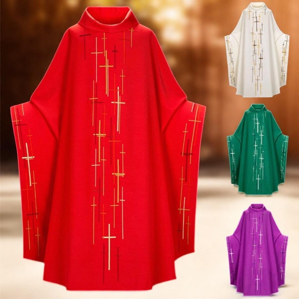 Medieval Priest Costume Cos Godfather Priest Robe Cloak Priest Robe ...