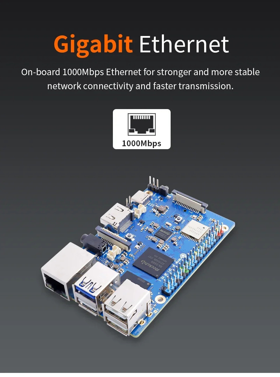 In stock Orange Pi 3B 4GB Ram LPDDR4 Rockchip RK3566 Mini PC WiFi5+BT5 ...