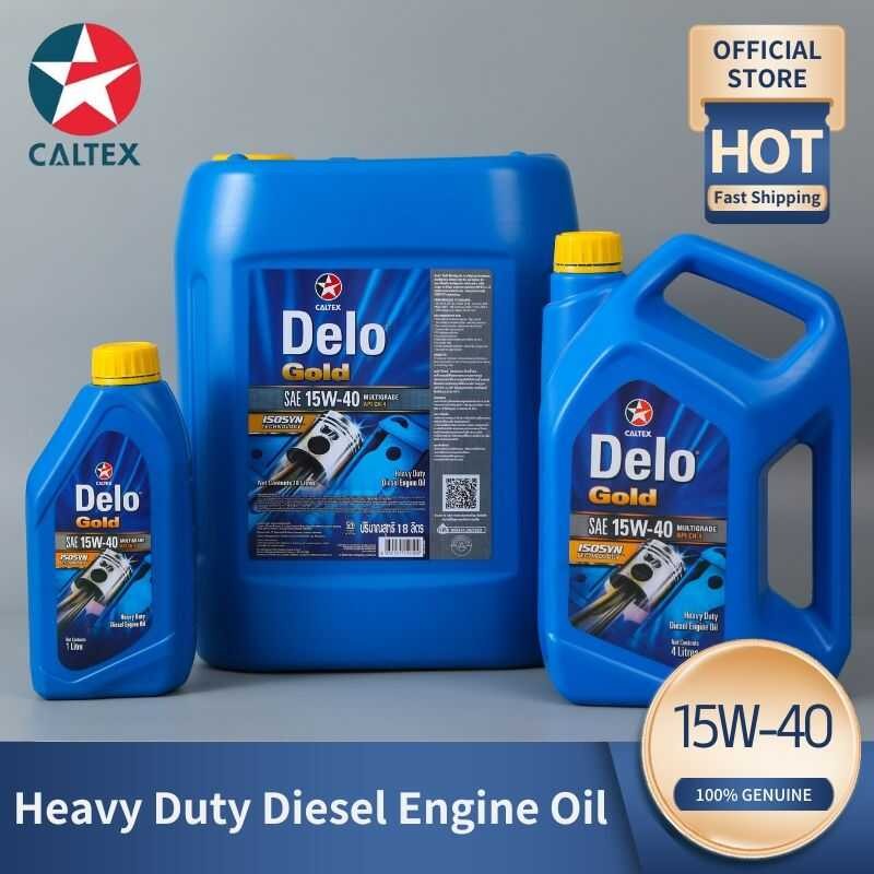 Caltex Delo Gold SAE 15W40 Diesel Oil 1L & 4L Lube For Motorcycle ...