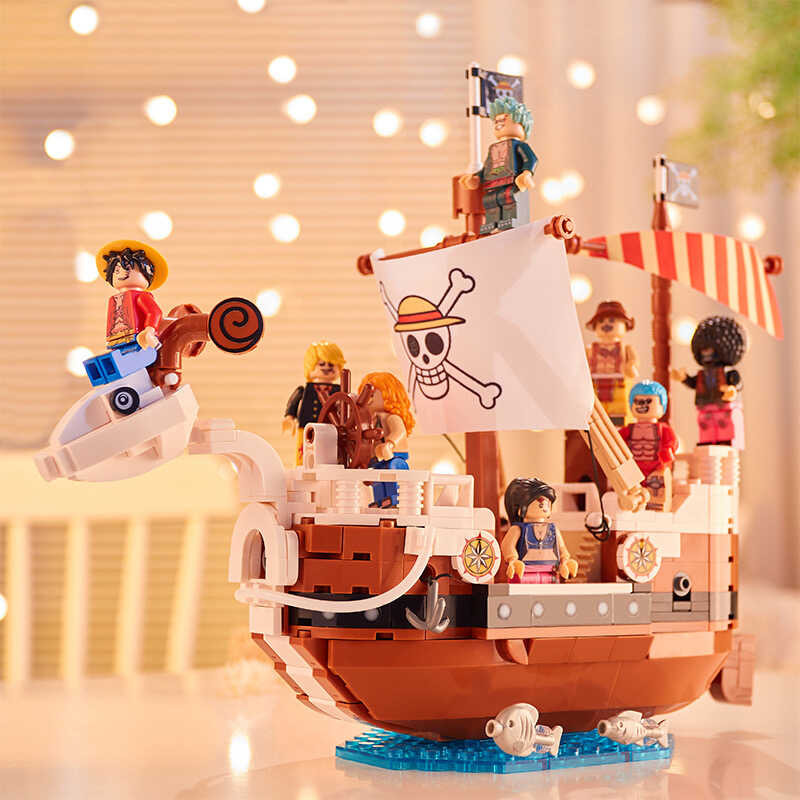 SK New One Piece Building Bloc Luffy Zoro Nami Wanli Sunshine Ship ...