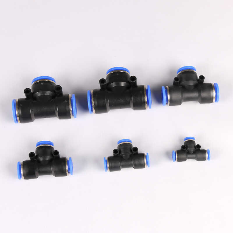 Tee Pe/Peg Air Pneumatic Fitting Quick Plastic Connector High Pressure ...
