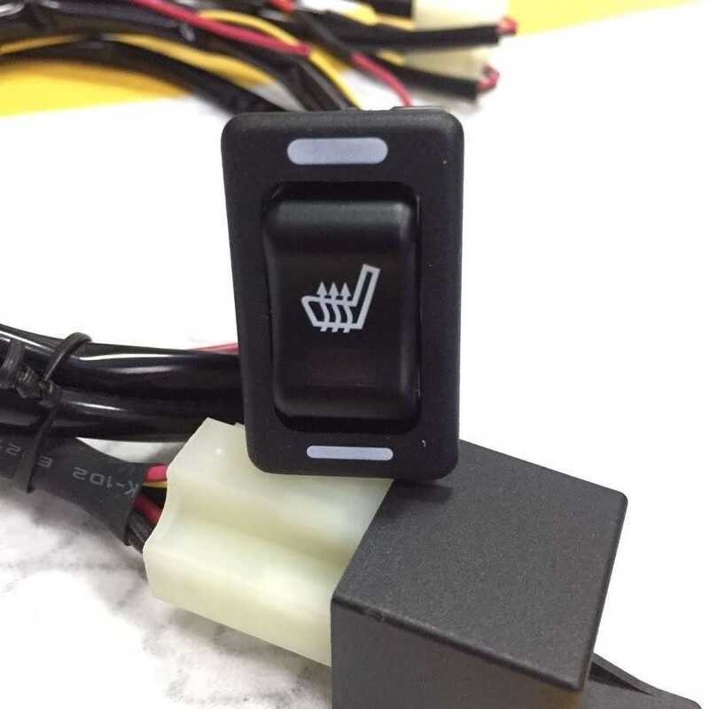 12V 2 ☆ Car Cushion Boat Shape Rocker Switch Second Gear Temperature ...