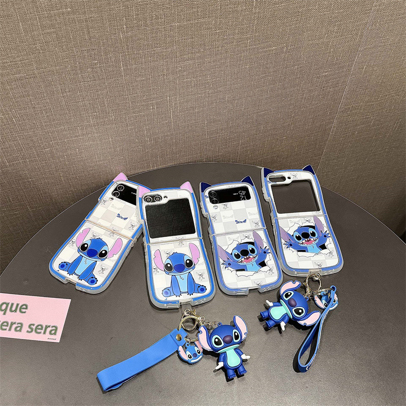 Cute Cartoon Printing Soft TPU Silicone Cat Ear Case with Lanyard ...