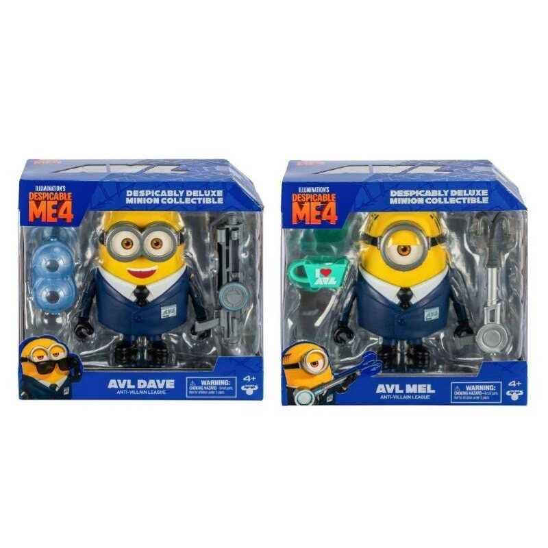 MooseUniversal Pictures Despicable Me 4 Deluxe Super Minions MEL DAVE ...