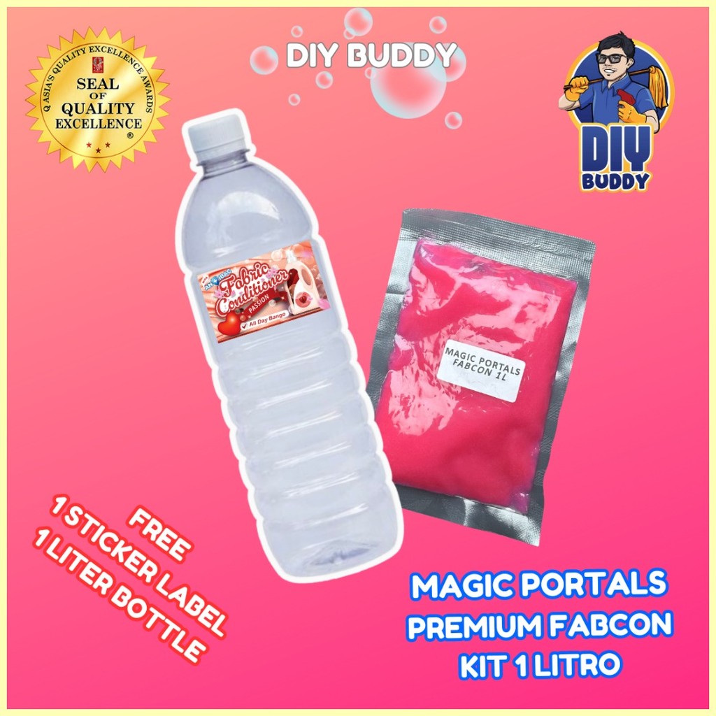 ☸ ♞,♘MAGIC PORTALS PREMIUM FABCON KIT - 1Liter with STICKER and BOTTLE ...