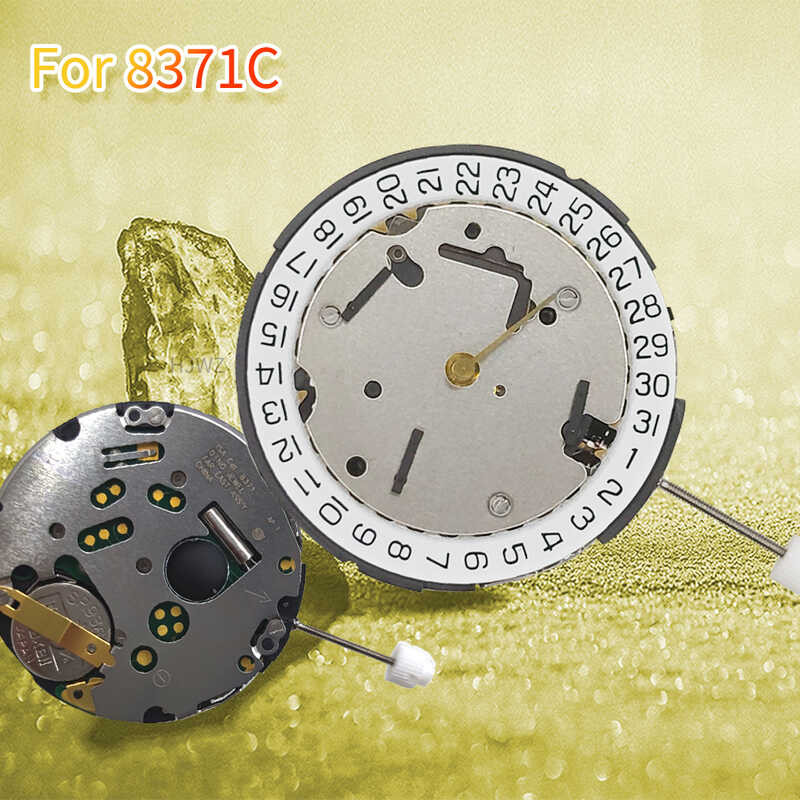 PCS 1 8371C Quartz 6 Hands Calendar Date at 3 O'clock For ISA Cal. 8371 ...