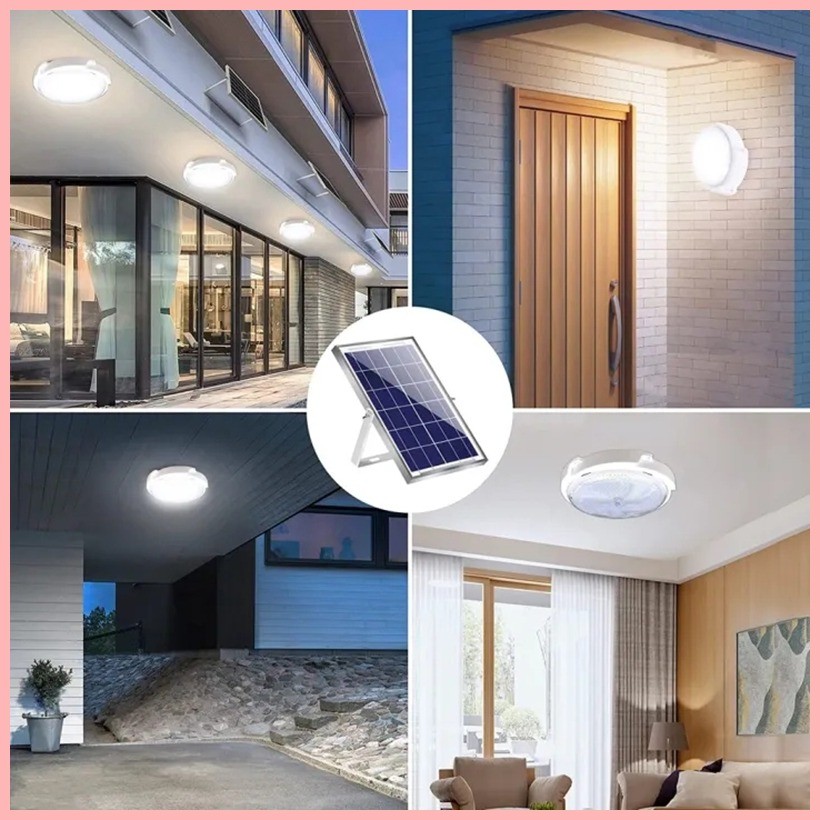 Solar Light Led Ceiling Lamp Indoor With Remote Control 80W-400W ...