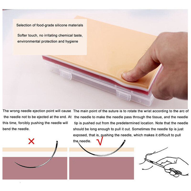 DIY Silicone Suture Practice Skin Stitches Model Surgical Incision ...