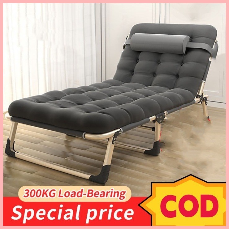 COD Foldable bed with foam folding bed portable bed single bed comping ...