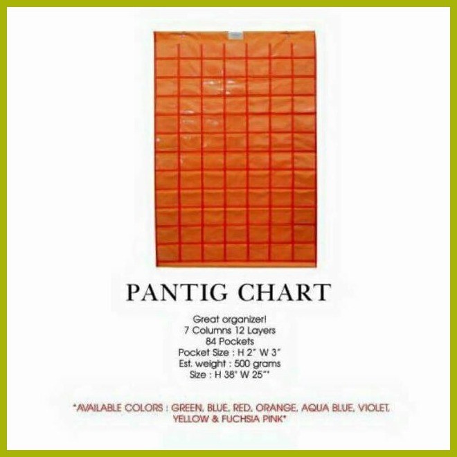 ∣ ╱ ∝ PANTIG POCKET CHART BY CHARTS UNLIMITED | Shopee Philippines