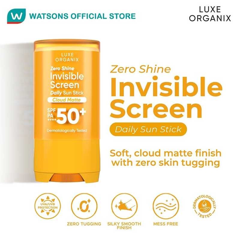 LUXE ORGANIX Zero Shine Invisible Screen Daily Sun Stick SPF 50 17G ...