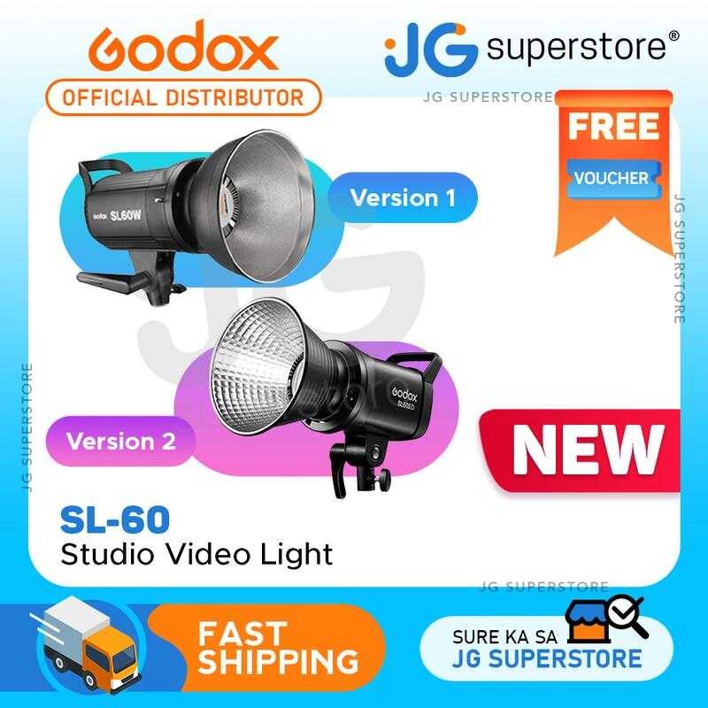 Godox Sl-60W / Sl-60Ii Daylight And Bi Color LED Foto Lamp Bowens Continuous Video Shoot Light ...