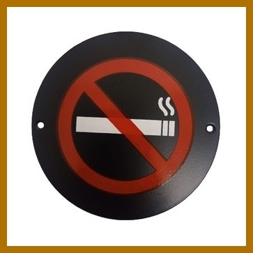 Black Signages - No Smoking Sign / Male & Female CR Restroom / Disabled ...
