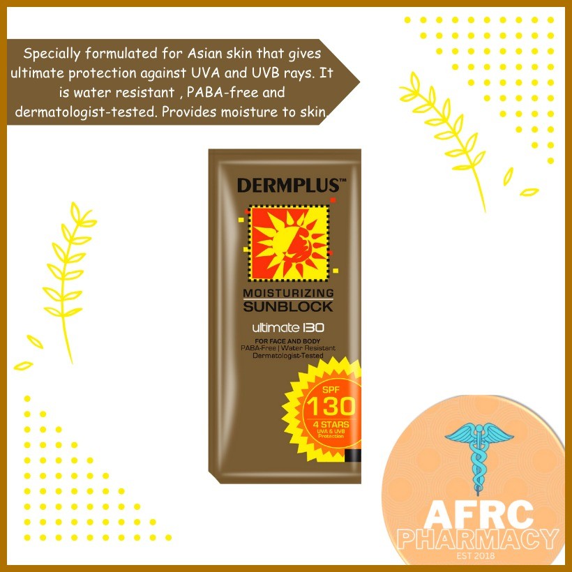 Dermplus Moisturizing Sunscreen 130SPF 15mL | Shopee Philippines