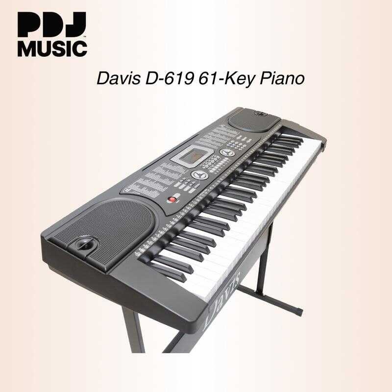 Davis D-619 61-Key Electronic Piano Keyboard Good For Beginners 4c6 ...