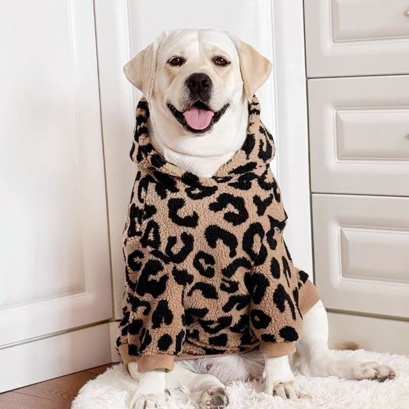 Big Dog Clothes Winter Dog Hoodie for Labrador Golden Retriever Dog ...