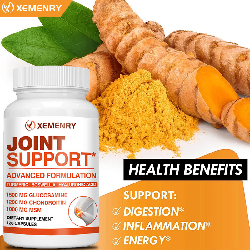 XEMENRY Glucosamine Chondroitin MSM - Joint Support Supplement Curcumin in Joint Health Hands ...