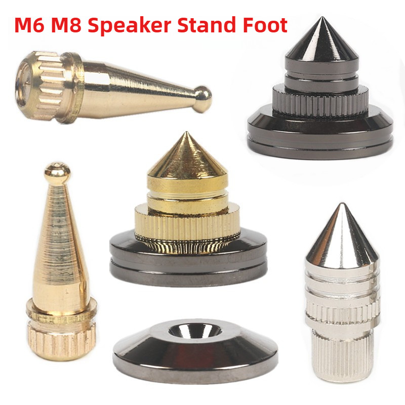 M6 M8 Speaker Stand Foot Pad Pure Copper Speaker Spike Subwoofer ...