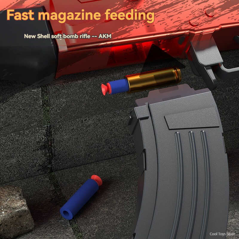 SK Soft Bullet Shell Ejecting Manual Toy S Rifle Sniper Airsoft Weapons ...