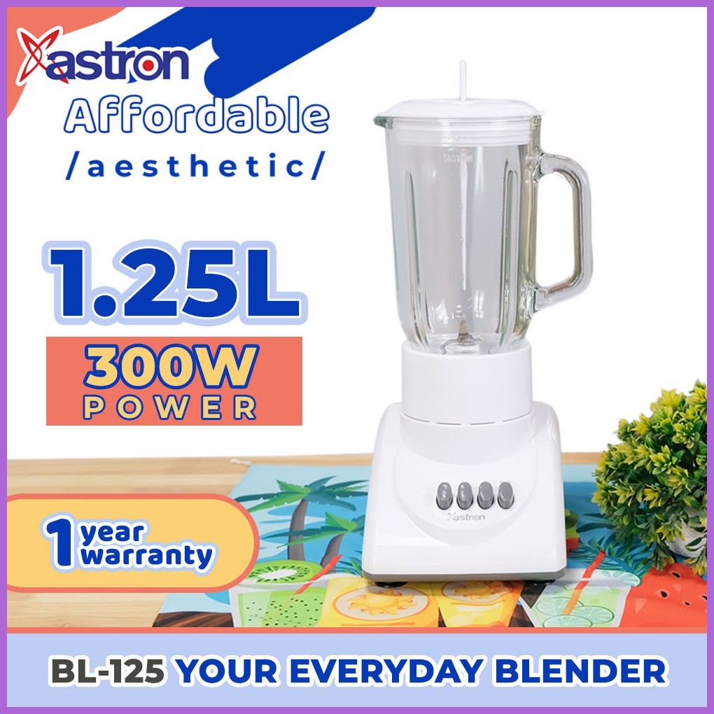 Astron BL-125 1.25L Everyday Blender | 300W (White) | Shopee Philippines
