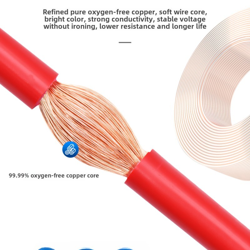 5/3/2/1 Meter RV Copper Wire Flexible Cable Electric PVC Electrical ...