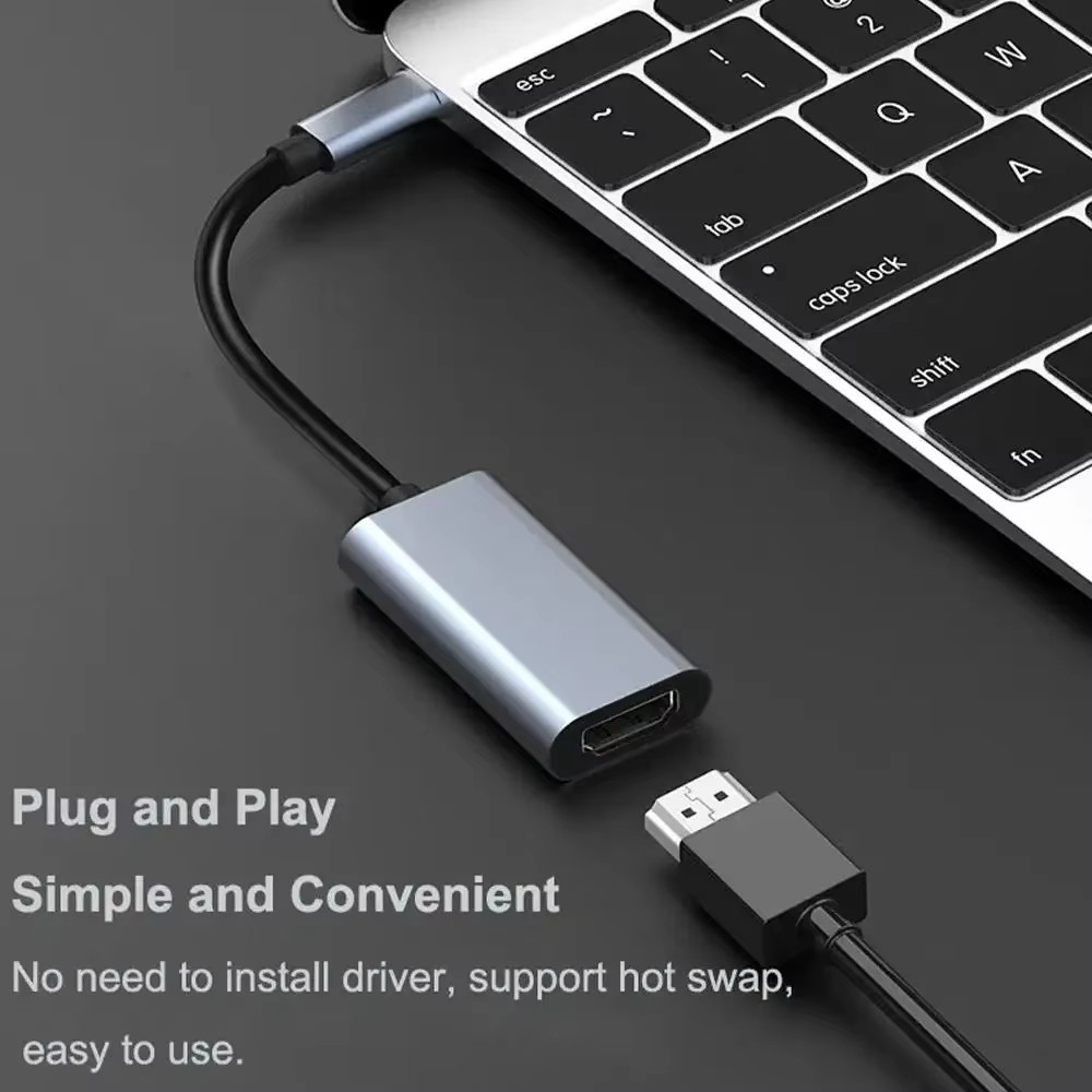 8K 60Hz HD Type C to DP Adapter USB-C to Display Port Converter Type C ...