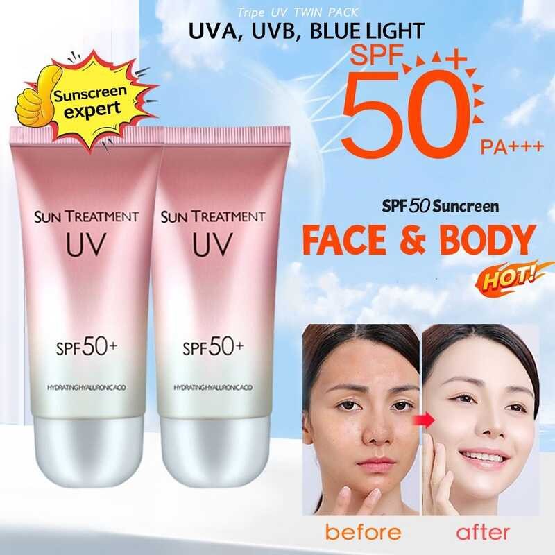 UV Sunblock Cream SPF50+ PA+ SunBlock Cream Sunscreen Cream Refreshing ...