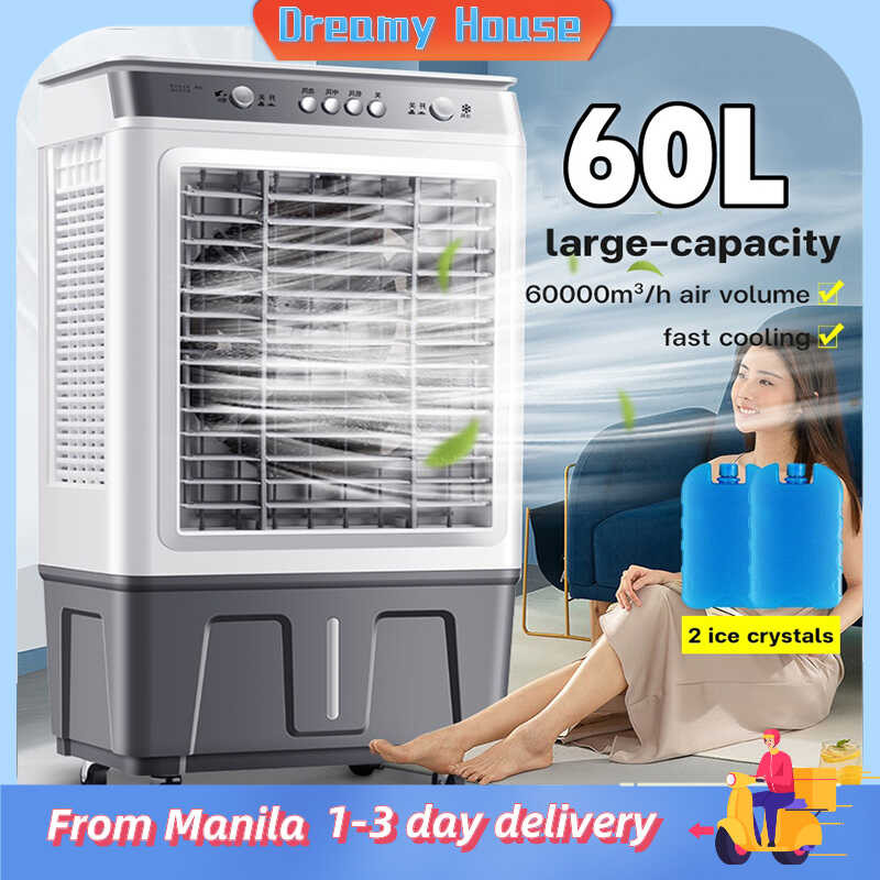 60L Air Cooler Inverter Tower Water Cooling Fan With Ice Box Portable ...