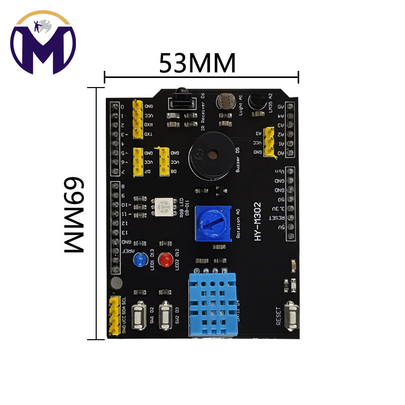 9-in-1 multifunctional expansion board DHT11 temperature and humidity ...