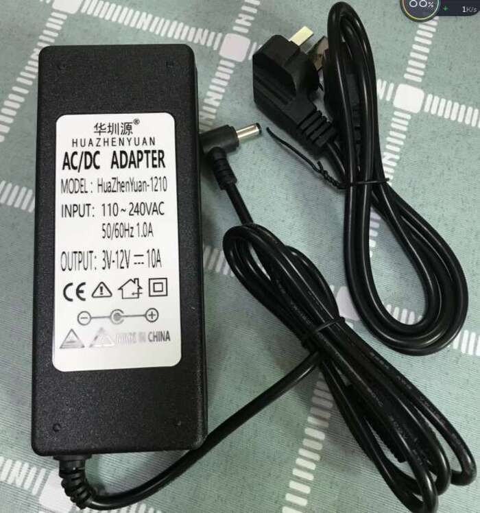 Multi functional adjustable voltage power adapter 3V-12V 10A switch ...