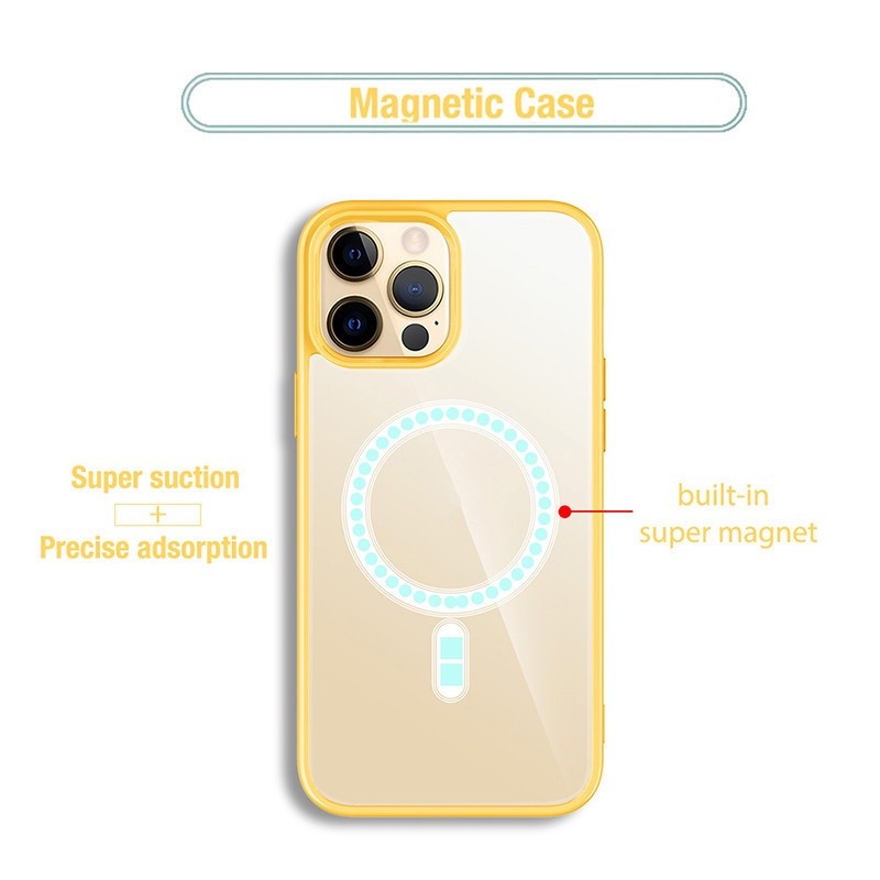 Magnetic Crystal Clear Case For iPhone 16 15 14 13 12 11 Pro X XS Max ...