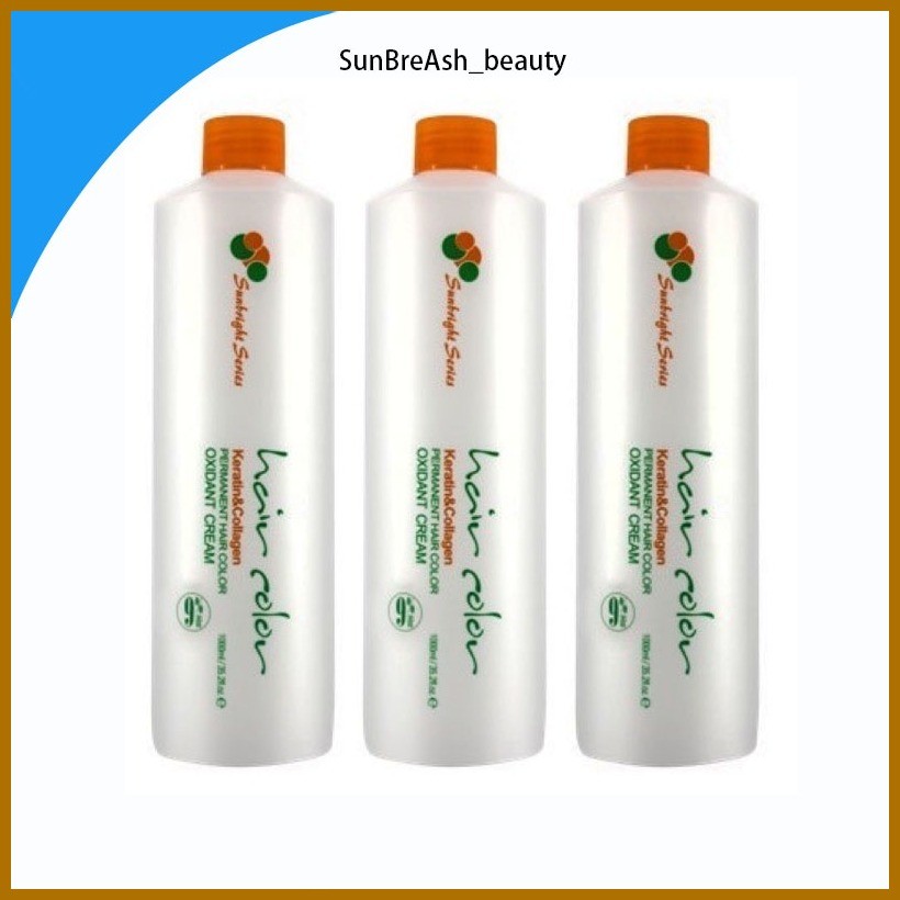 Sunbright Keratin Collagen Oxidizer 1000ml Peroxide Oxidizing Cream for ...