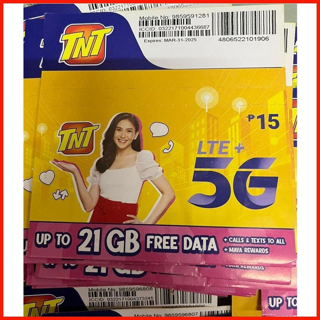 tnt simcard talk n text available with load 15 pesos regular load | Shopee Philippines