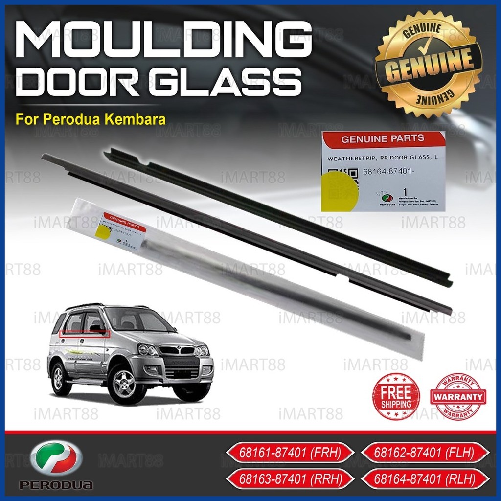 ORIGINAL PERODUA KEMBARA GLASS DOOR MOULDING SEAL RUBBER OUTER STRIP ...