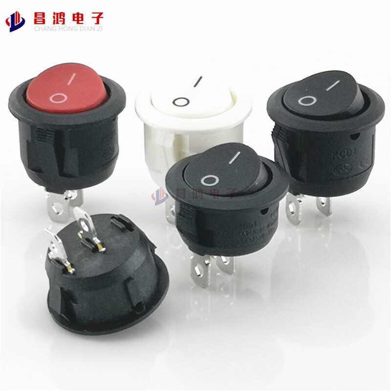 Ship type switch KCD2 circular rocker switch with two legs and two ...